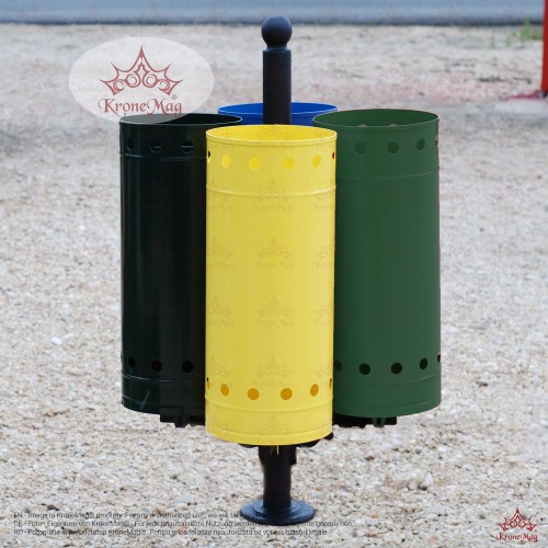 The first step in the recycling process: selective waste collection ...